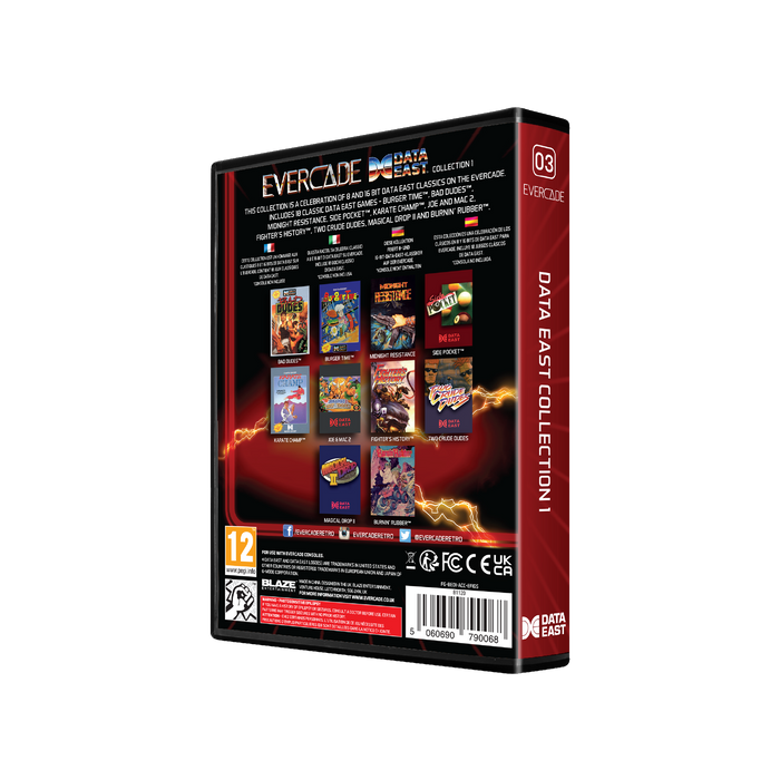 #03 Data East Collection 1 - Evercade Cartridge (includes 10 games)